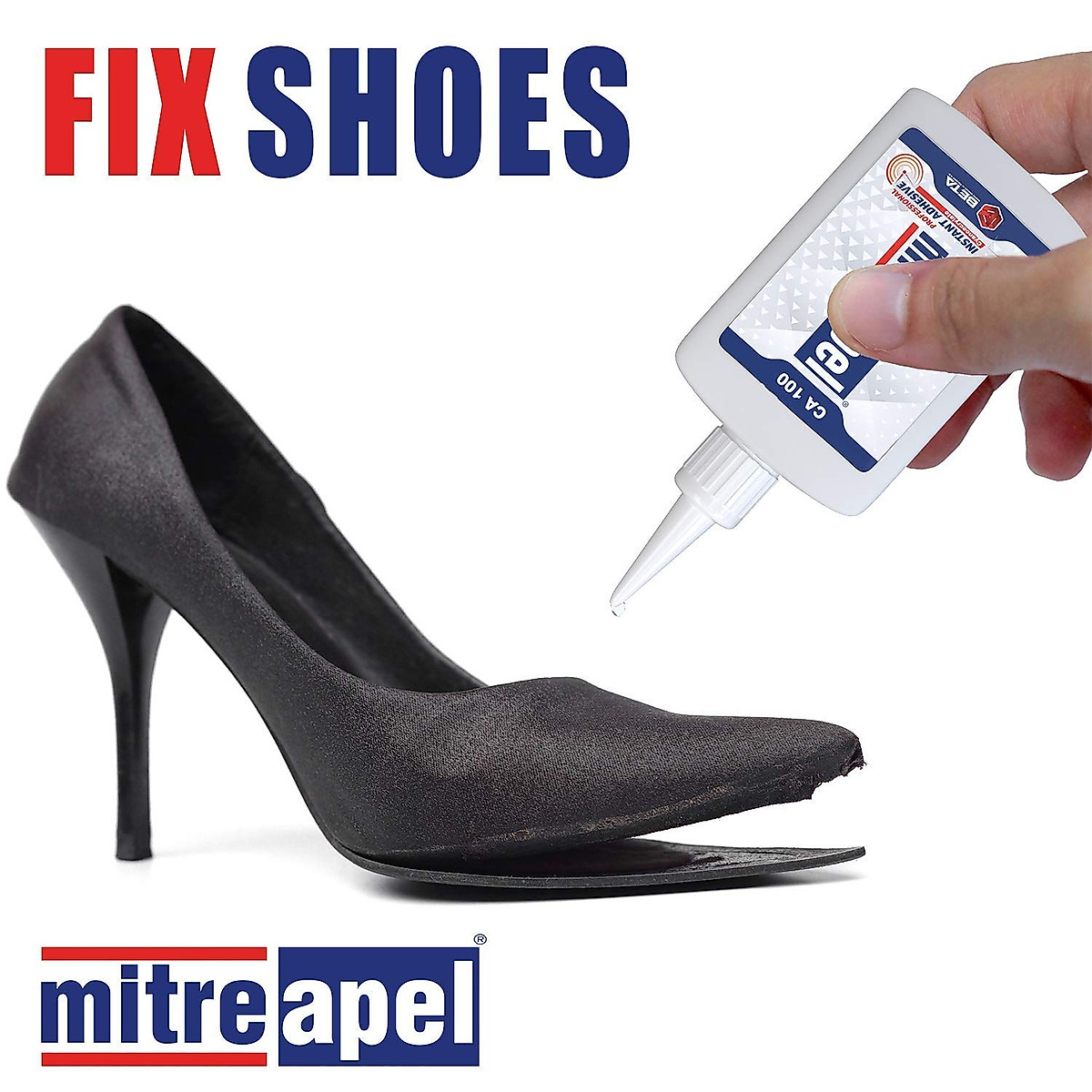 MITREAPEL CA Glue with Activator (0.80 oz - 3.30 fl oz.) - CA Glue for Woodworking - Cyanoacrylate Glue and Activator Spray - Crazy Glue, Super Glue for Crafts and DIY Projects - (1 Pk)