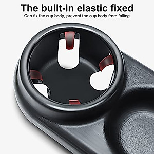 Txkrhwa Stroller Snack Tray with Cup Holder Universal Stroller Food Tray Removable Non-Slip Grip Clip for Stroller Bar Reusable Stroller Snacks Holder for Strollers with Round Armrests