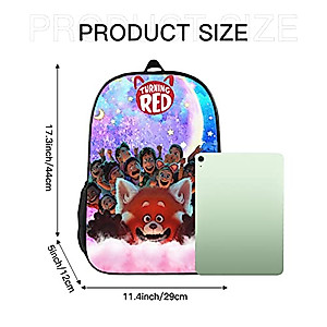 Cartoon Backpack17 Inches Simple And Lightweight Casual School Backpack Teen Boy Girl Schoolbag One Size