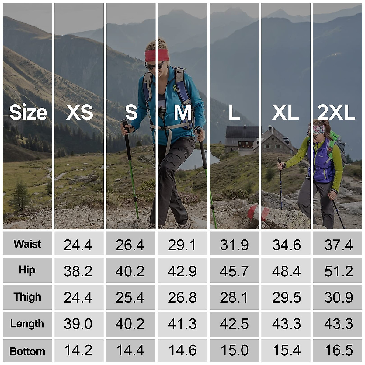 Womens Hiking Pants Quick Dry UPF 50 Travel Golf Pants lightweight Camping Work Cargo Pants Zipper Pockets
