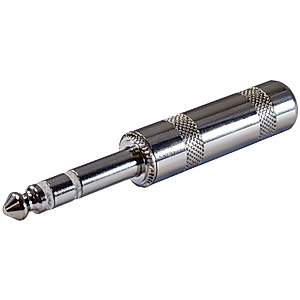 GLS Audio 25ft Patch Cable Cord - 1/4" TRS to 1/4" TRS Black Cable - 25' Balanced Snake Cord