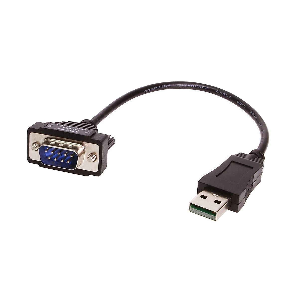 GearMo® Windows 10, 7 64-bit Compatible USB to Serial Adapter RS232 DB9 Short 8 Inch Cable