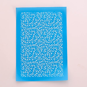 Dacmern Silk Screen for Polymer Clay, Silk Screen Stencils Reusable for Polymer Clay Earrings, Silkscreens for Clay Jewelry, Texture Sheets for Polymer Clay, Dot Print Polymer Clay Stencils