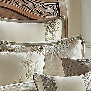 Riverbrook Home 100% Polyester Comforter Set, King, Hillcrest - Ivory/Gold, 10 Piece Set