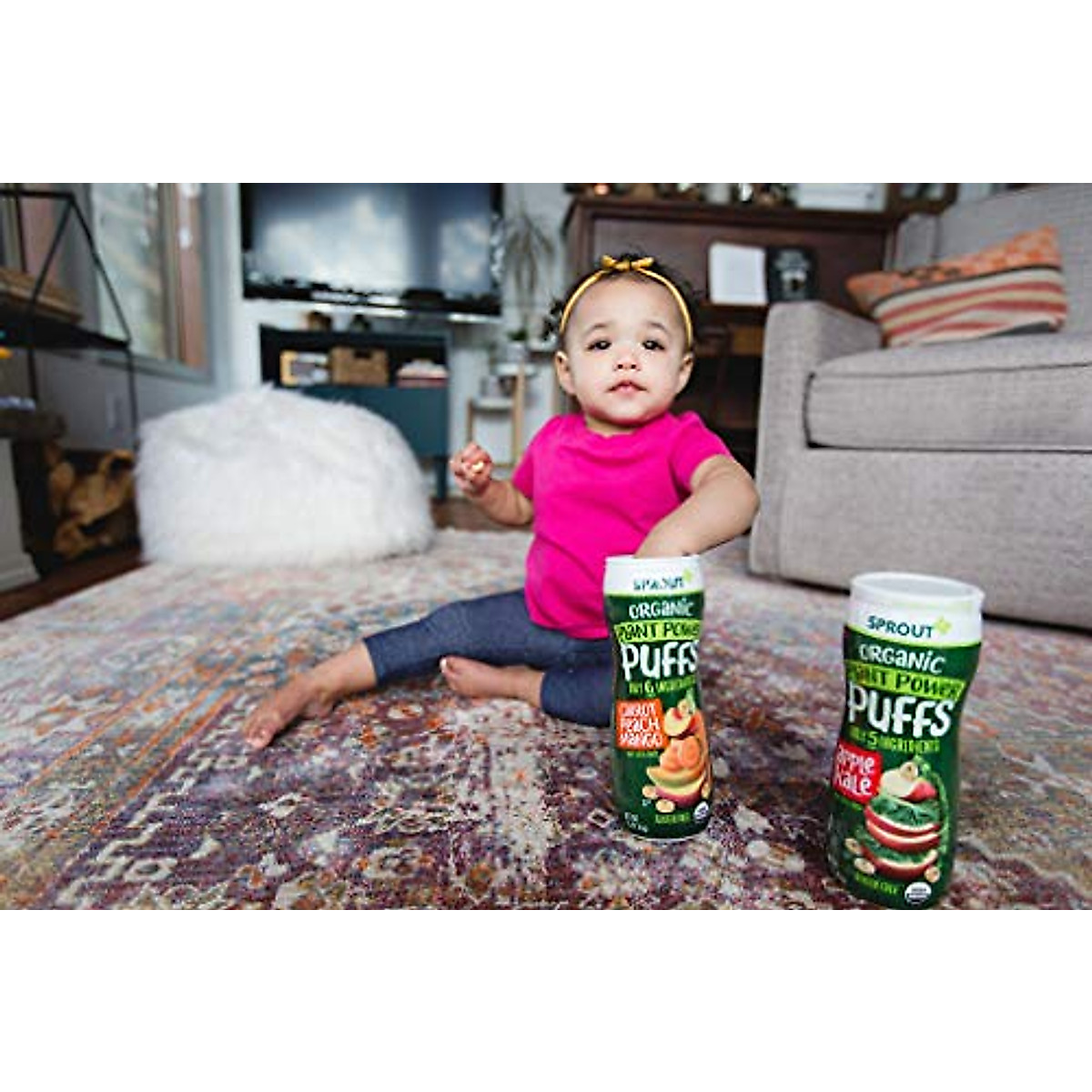 Sprout Organic Snacks Plant Power Puffs baby Food, 1.5 Oz