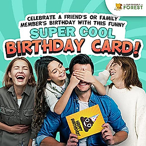 Plush Happy Birthday Card – Plays & Sings a Hilarious Version of the Happy Birthday Song - Lights Up in Sync to Music - 3D Pop Up Birthday Card Funny Birthday Card for Men, Women & Kids