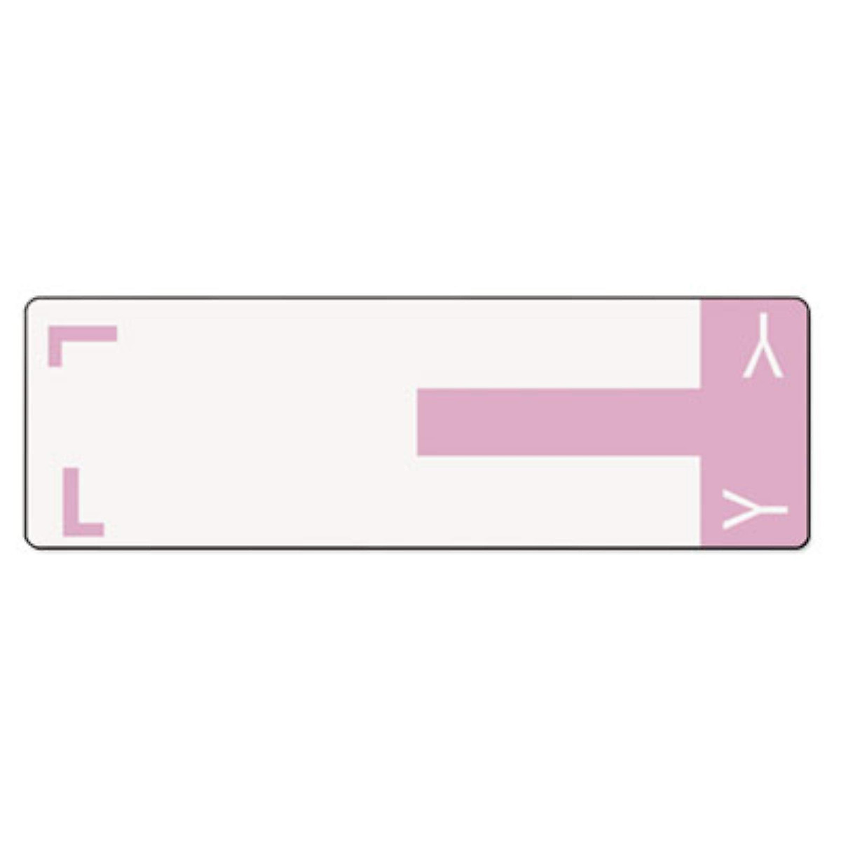 Smead AlphaZ NCC Color-Coded Labels, Letters L&Y, Lavender, 100 Labels per Pack (67163)