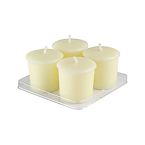 Jeco Inc. CVZ-8PV Ivory Vanilla Votive Candles (8pc/Box), 1.75" D x 1.5" H