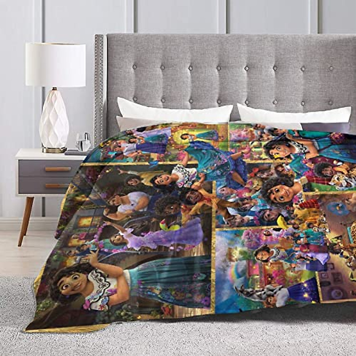 2pcs Cartoon Throw Blanket/Pillowcase Lightweight Plush Cozy Soft Air Conditioner Blankets 50"x40"