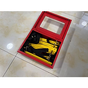 Cabinet for Fire Escape Ladder 2-Story Small | Box for Fire Rescue Stuff | Comes with Hooks for Fire Blanket and Fire Extinguishers - 14 * 11 * 5 inches | External Storage for Emergency Ladder