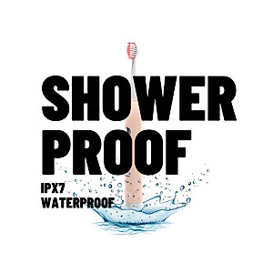 SonicPower Electric Toothbrush Kit, Ultra Portable & Lightweight with 5 Cleaning Modes, 1 Year Supply of Brush Heads, Rechargeable Battery, Mirror Mount & Travel Cap Included, 4 Color Options