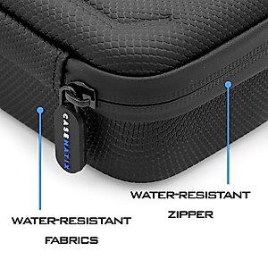 CASEMATIX Retro Handheld Game Console Case Compatible with HigoKids QS4 Portable Retro Video Game Player, Mademax RS-1 Gaming Console, E-MODS Arcade Pocket Player and More Up to 4.75", Black Case Only