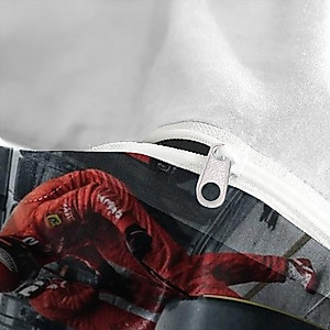 NOLLAM Formula-Racing Racing Cotton Duvet Cover Ivory Various Sizes Quilt Cover Bedding Set Soft & Cozy Percale Weave Contests Comforter Cover with Zipper Closure for Kids Adults Full（203x228cm）