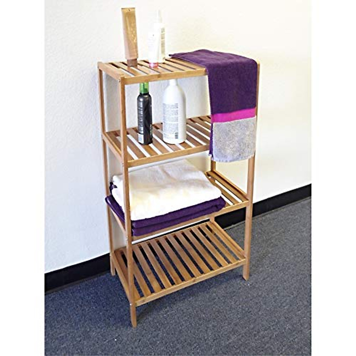 Proman Products Bamboo 4 Tier Shelf