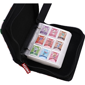 MZZNX 495 Pockets Binder Holder for Animal Crossing Mini Amiibo Cards, 1.3"x1" ACNH NFC Tag Game Mini Cards Holder (Fruit)