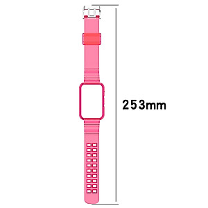 LOKEKE for Huawei Watch Fit Replacement Wrist Band - Transparency Replacement Silicone Wrist Watch Band Strap For Huawei Watch Fit(Black)