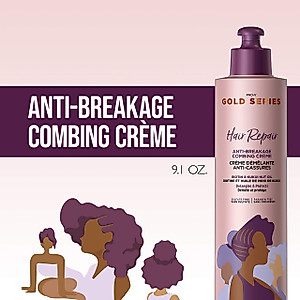 Pantene Gold Series Anti-Breakage Combing Crème with Biotin and Kukui Nut Oil, 9.1 fl oz