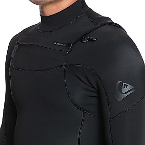 Quiksilver Mens 3/2 Sessions Chest Zip Wetsuit - Black | Medium