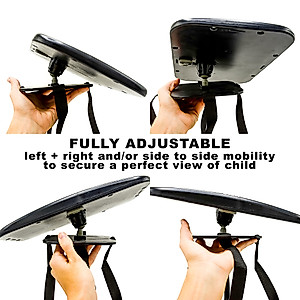 Bixon Baby Car Mirror, Rear Facing, Convex Shatterproof Back-Seat Mirror, Easy Fitting to Keep Baby In Sight, Clearer View With Allowed Rotation