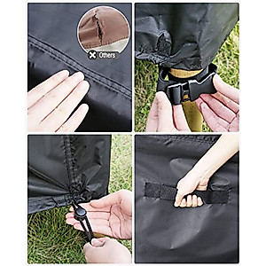 HIRALIY 102.4 Inch Outdoor Furniture Cover, Waterproof Patio Furniture Set Covers, Heavy-Duty Durable Outdoor Table Chair Set Covers 102.4" L x 45" W x 27.5" H