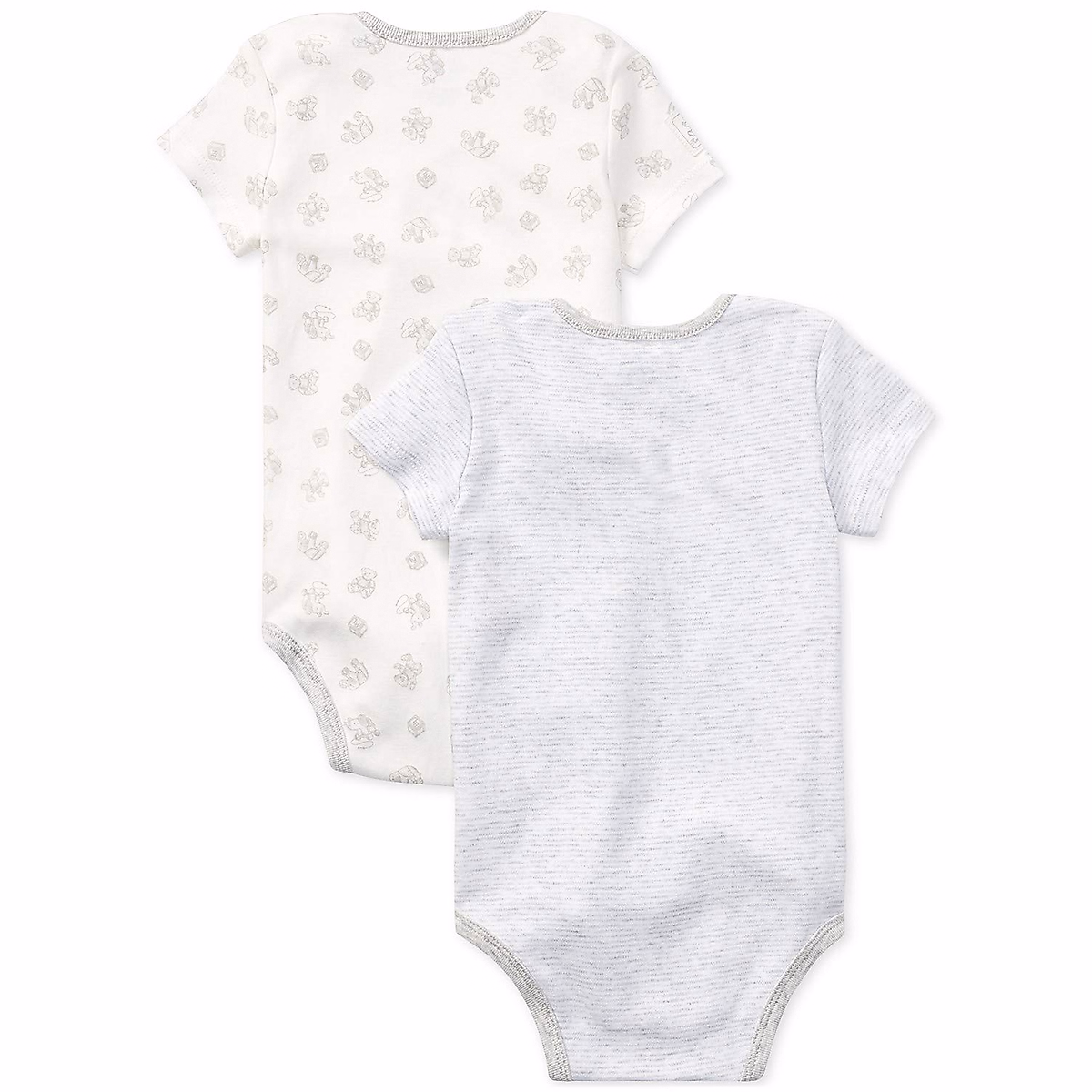 Ralph Lauren Baby Boy/Girl Neutral Cotton Set - 2 Pack Grey (12 Months)