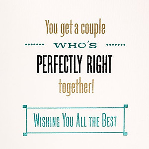 Hallmark Wedding Card for Two Grooms (Perfectly Right)