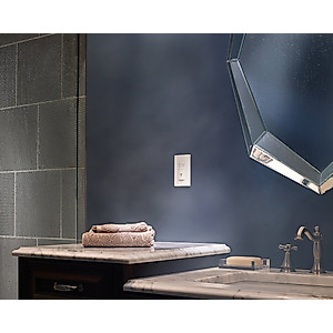 Leviton IPHS5-1LW Decora In-Wall Humidity Sensor & Fan Control , 3A, Single Pole, White