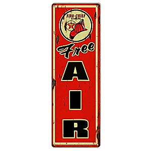 Free Air Gasoline Reproduction Garage Shop Metal Sign 16"x4"