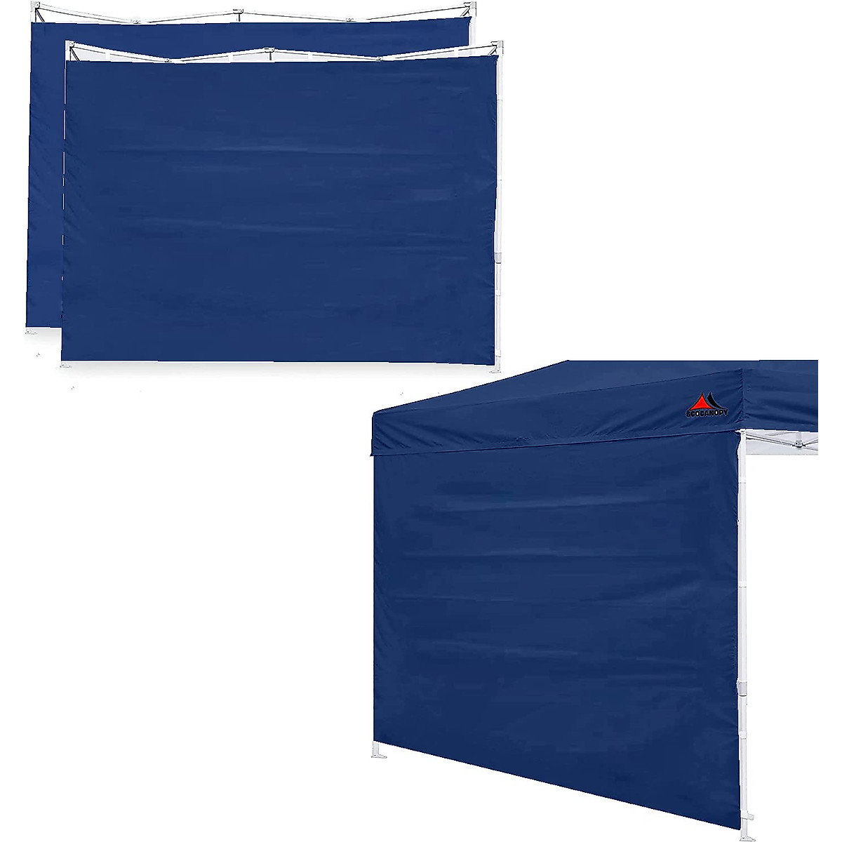 SCOCANOPY SideWall for 10x10 Canopy Frame, 3 Pack SunWall Only, Navy Blue