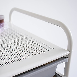 Humble Crew Essentials 8 Drawer Rolling Storage Cart with Wheels, Grey