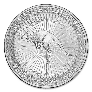 2023 P 1 oz Australian Kangaroo Silver Bullion Coin Brilliant Uncirculated with Certificate of Authenticity $1 Seller BU