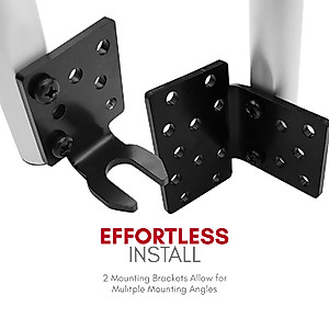 Macally Car Seat Rail Mount - Super Secure Tablet Mount for Car and Floor Mount Phone Holder - Adjustable Gooseneck iPad Mount for Truck and Any Vehicle - Works with All iPad, iPhone, Tablets