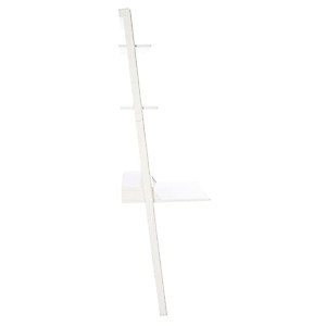 Safavieh Home Collection Pamella White 2-Shelf Leaning Desk DSK9400B, 0