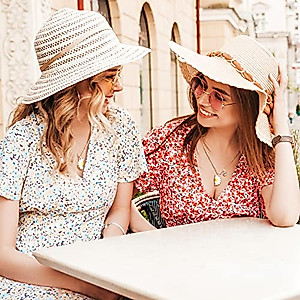 MJartoria BFF Necklace for 2-Daisy Rainbow Best Friend Necklace Friendship Necklace Best Friends Forever Necklaces Valentines Day Gifts