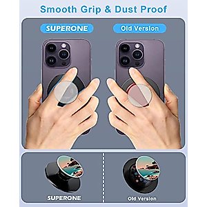 SUPERONE Magnetic Base for P-Socket for MagSafe,【Smoother & Stronger】, Enjoy The DIY for Socket【Base Only】 Super Slim, Remove and Reposition, Fit for iPhone 15 14 13 12 Pro/Max/Plus/Mini