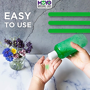MoYo Natural Labs 4 oz Travel Bottles, Empty Travel Containers with Disc Caps, BPA Free HDPE Plastic Squeezable Toiletry/Cosmetic Bottle (Neck 20-410) (Pack of 12, HDPE Translucent White)