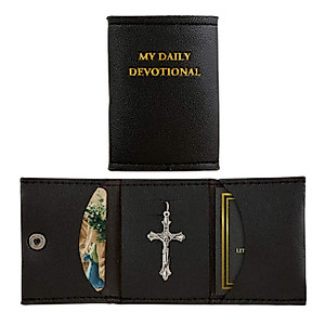 Daily Devotional Wallet with Mini Book of Healing Prayers, Holy Card and Sacred Medal, 2 X 3 Inches