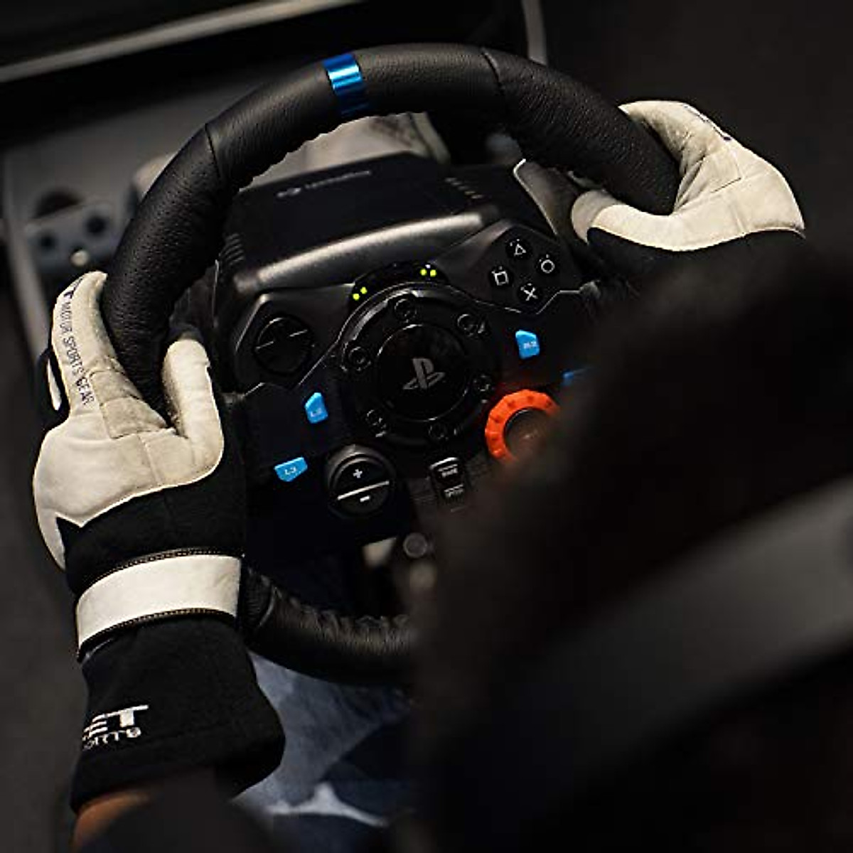 Logitech G29 Driving Force Racing Wheel and Floor Pedals, Real Force Feedback, Stainless Steel Paddle Shifters, Leather Steering Wheel Cover for PS5, PS4, PC, Mac - Black