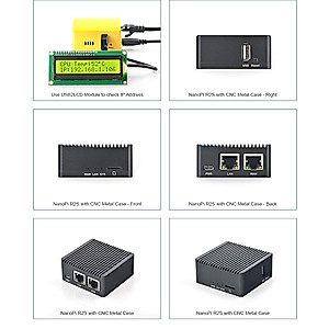 NanoPi R2S Open Source Mini Router with Dual-Gbps Ethernet Ports 1GB DDR4 Based in RK3328 Soc for IOT NAS Smart Home Gateway, Bundle with CNC Metal Case