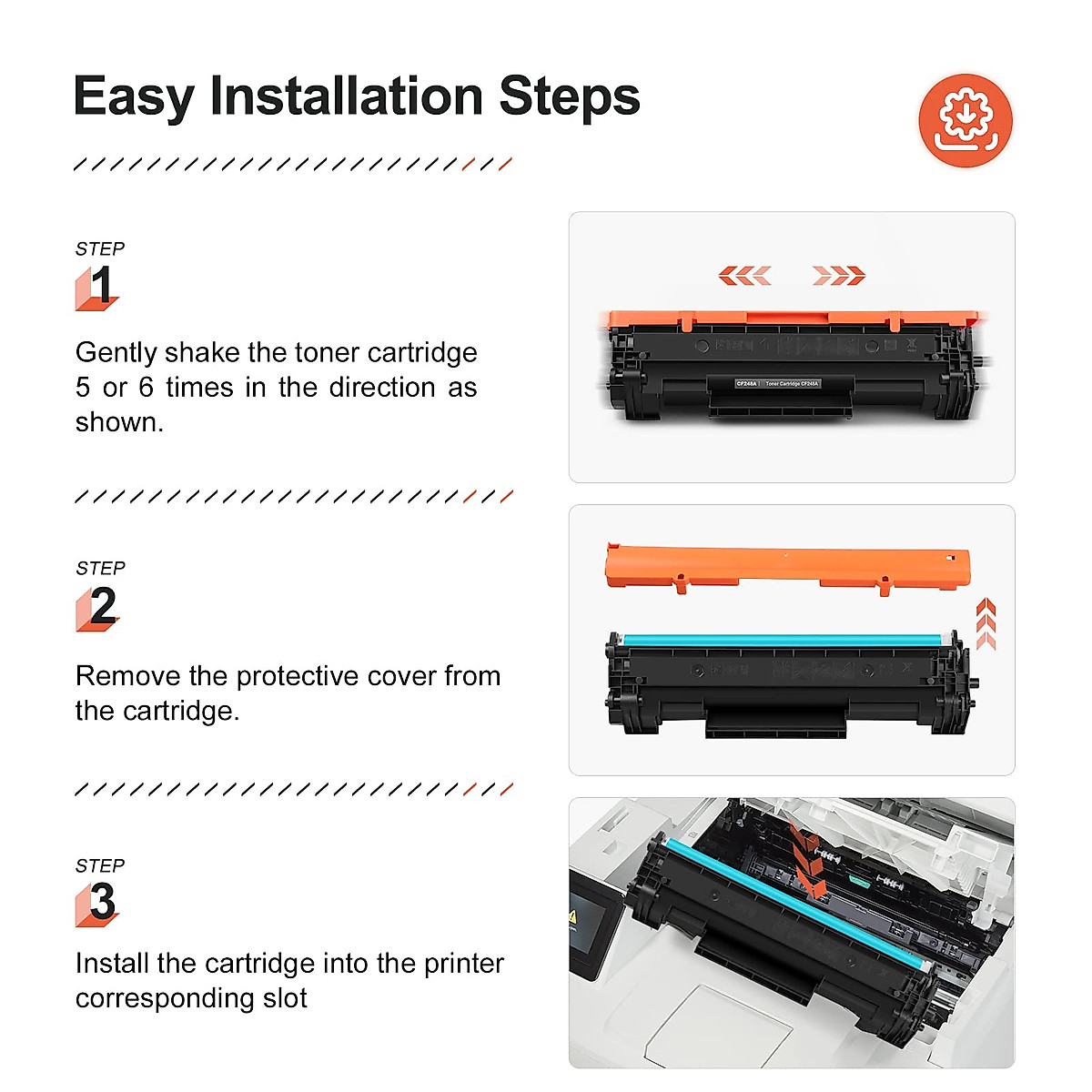 v4ink 4PK Compatible 48A Toner Cartridge Replacement for HP 48A CF248A Toner Cartridge Black Ink for use in HP Pro M15w M15a M16w M16a MFP M29w M29a M28w M28a Printer