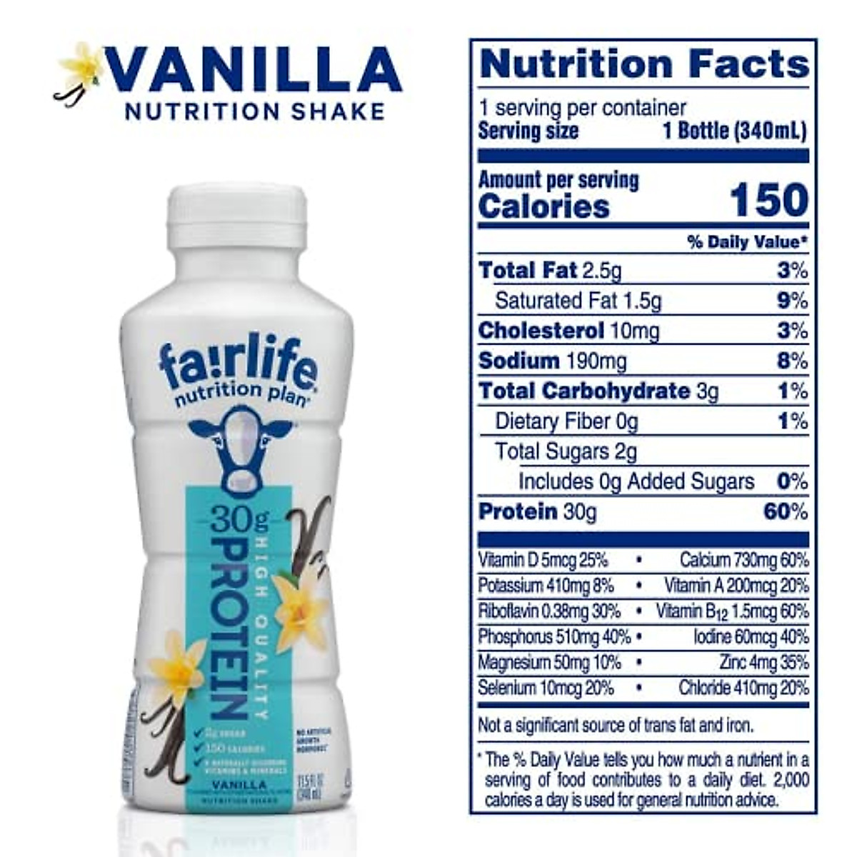 Fairlife High Protein Nutrition Plan Protein Shake Variety Sampler - 11.5 Fl Oz (8-Pack)
