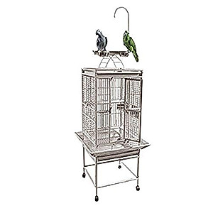 A&E Cage Company 18"x18" Play Top Cage with 5/8" Bar Spacing, White