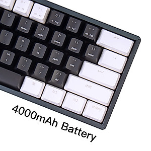 Keychron K12 60% Layout Bluetooth Wireless/USB Wired Mechanical Gaming Keyboard with Keychron Mechanical Brown Switch Aluminum Frame, Compact 61-Key Computer Keyboard for Mac Windowss