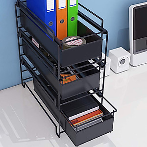 LIFOND Under Sink Storage Kitchen Sink Storage Shelf, Stackable Shelf,Cabinet Countertop Storage Shelf,Under Sink Organizer,Multifunction Storage Shelf Rack,for Kitchen Bathroom, White Single Layer