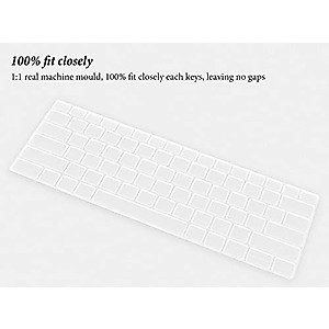 Keyboard Cover for 14" Dell Inspiron 14 5410 5415 5418 5420 5425 5430 7415 7420 7425 7430 /Dell Latitude 14 3320 3420, 13.3" Dell Inspiron 13 5310 5320/16" Inspiron 16 5630 5620 5625 7620 Skin-Clear