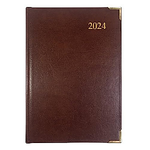Brownline 2024 Executive Weekly Planner, Appointment Book, 12 Months, January to December, Sewn Binding, 8.187" x 5.625", Trilingual, Assorted Colors (CBE507.ASX-24)