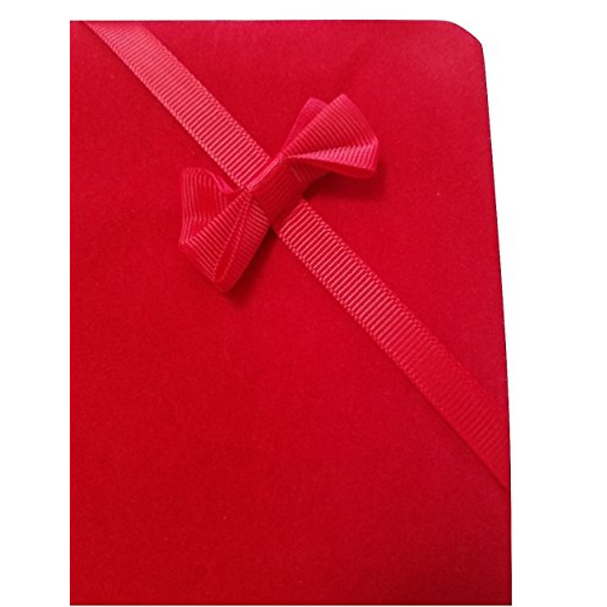JM Future Velvet Set Gift Box for Jewelry, Necklace/Earring/Bracelet, X-Large, Red