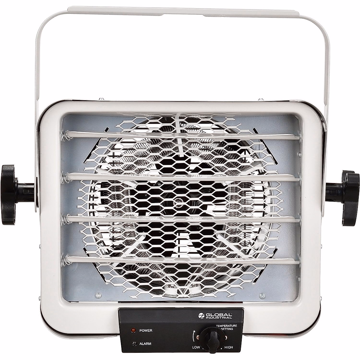 Global Industrial Electric Garage Unit Heater, 5000 Watt 240V-208V With Thermostat Gray, Wall Ceiling Mount