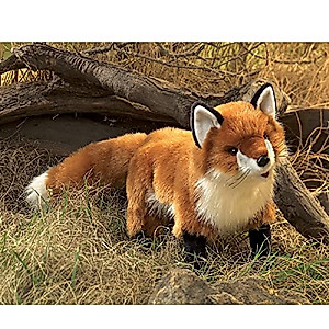 Folkmanis Red Fox Hand Puppet, Rust, White, Black, 1 EA