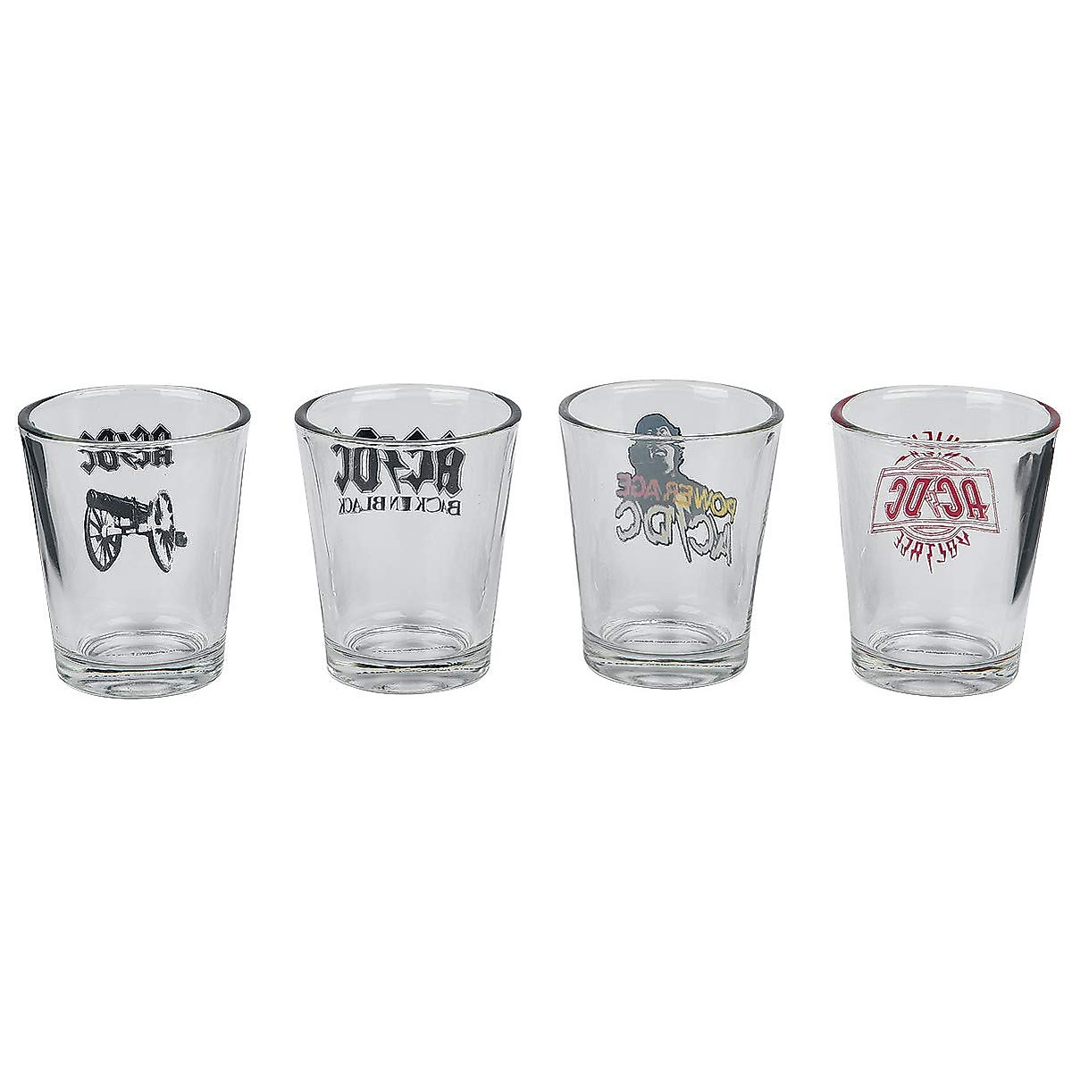 GB eye AC/DC Mix Shot Glasses - Set of 4